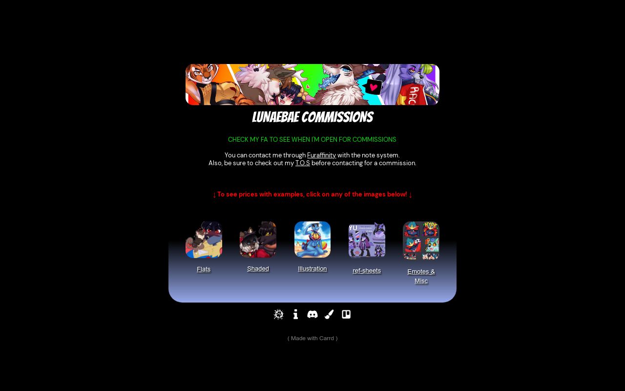 Lunabae homepage